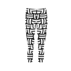 Outworn Tribal Aztec Pattern Capri Legging (Model L02) | ID: D689275