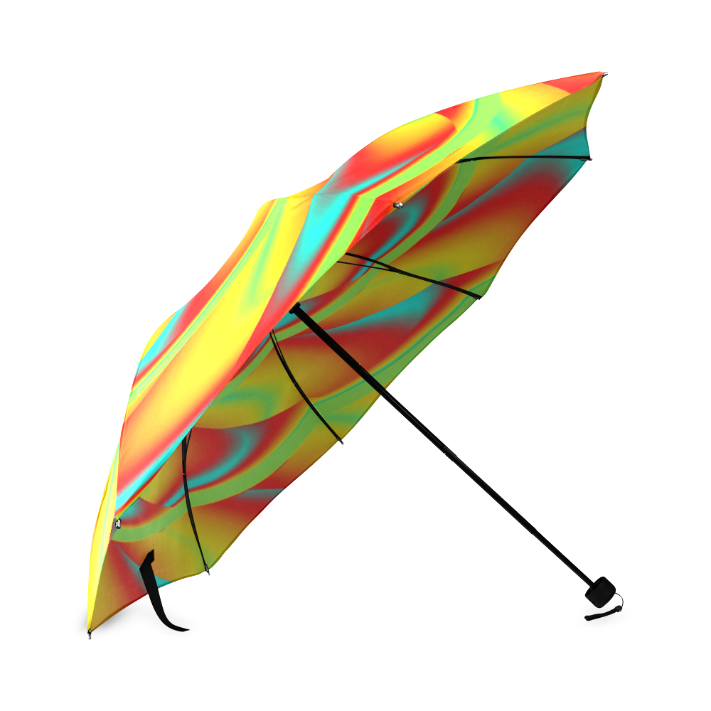 CRAZY POWER SPIRAL - neon colored Foldable Umbrella (Model U01) | ID ...