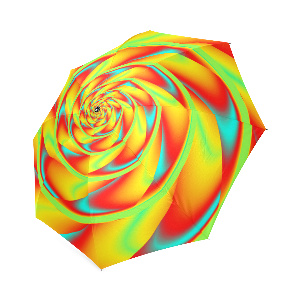 CRAZY POWER SPIRAL - neon colored Foldable Umbrella (Model U01) | ID ...