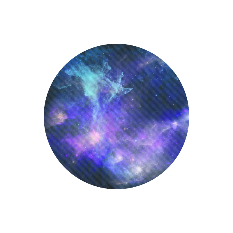 Blue Galaxy Round Mousepad | ID: D690853
