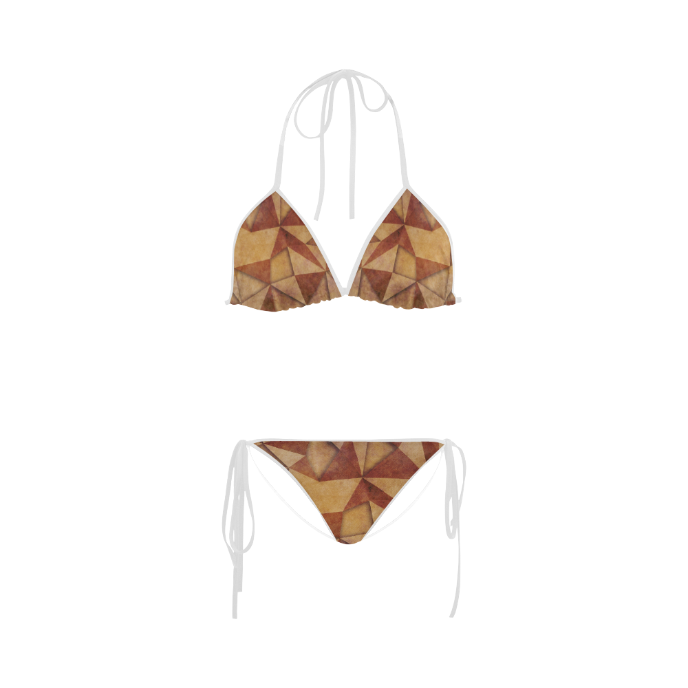 texture brown Custom Bikini Swimsuit | ID: D697771