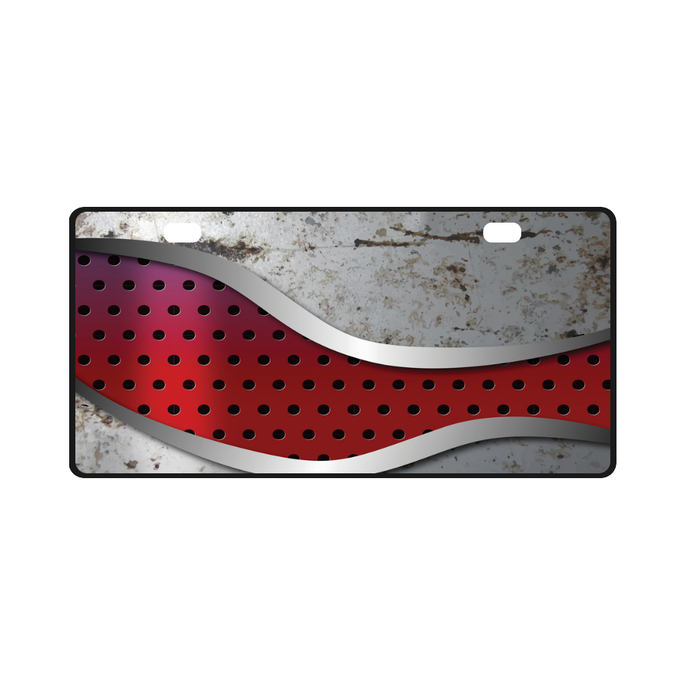 3D metal texture License Plate | ID: D714238