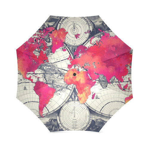 world map 28 Foldable Umbrella (Model U01) | ID: D722964