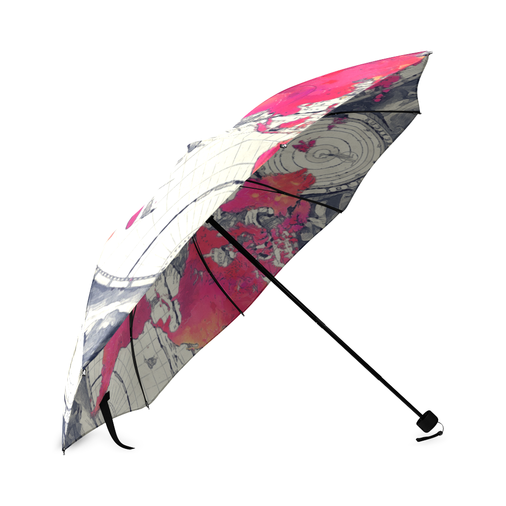 world map 28 Foldable Umbrella (Model U01) | ID: D722964