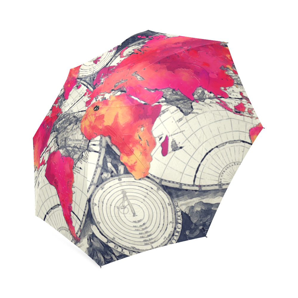world map 28 Foldable Umbrella (Model U01) | ID: D722964
