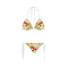 Red Sakura Japanese Cherry Blossom Custom Bikini Swimsuit | ID: D730369