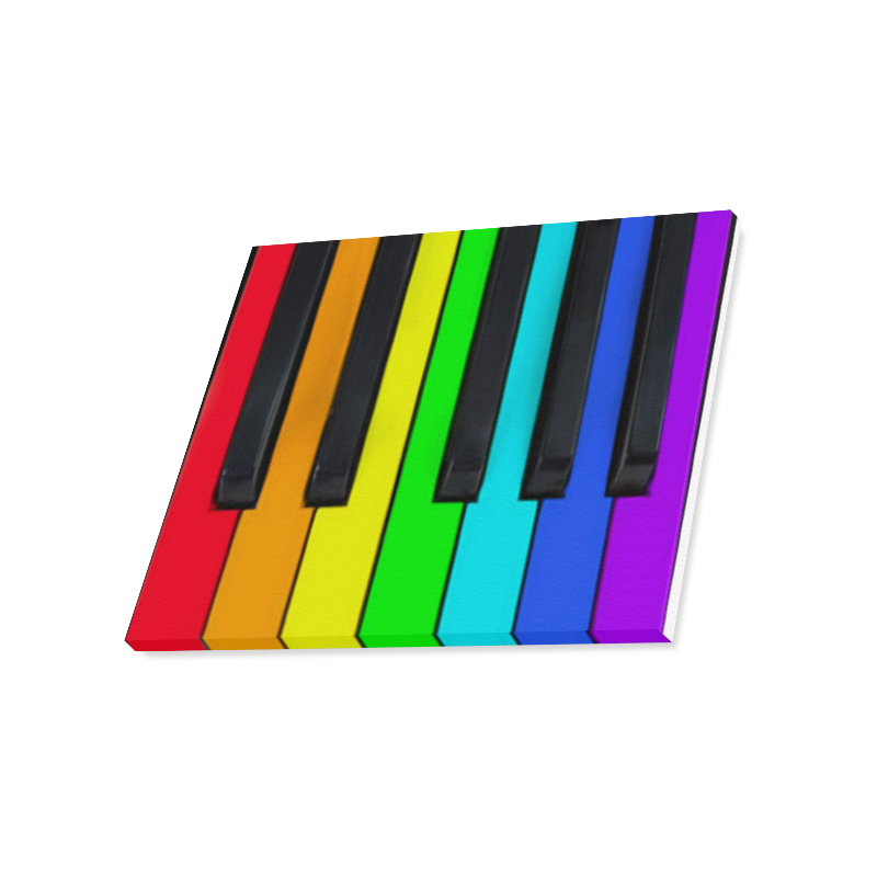 Spectrum Piano Keyboard Colors Canvas Print 20"x16" | ID: D736107