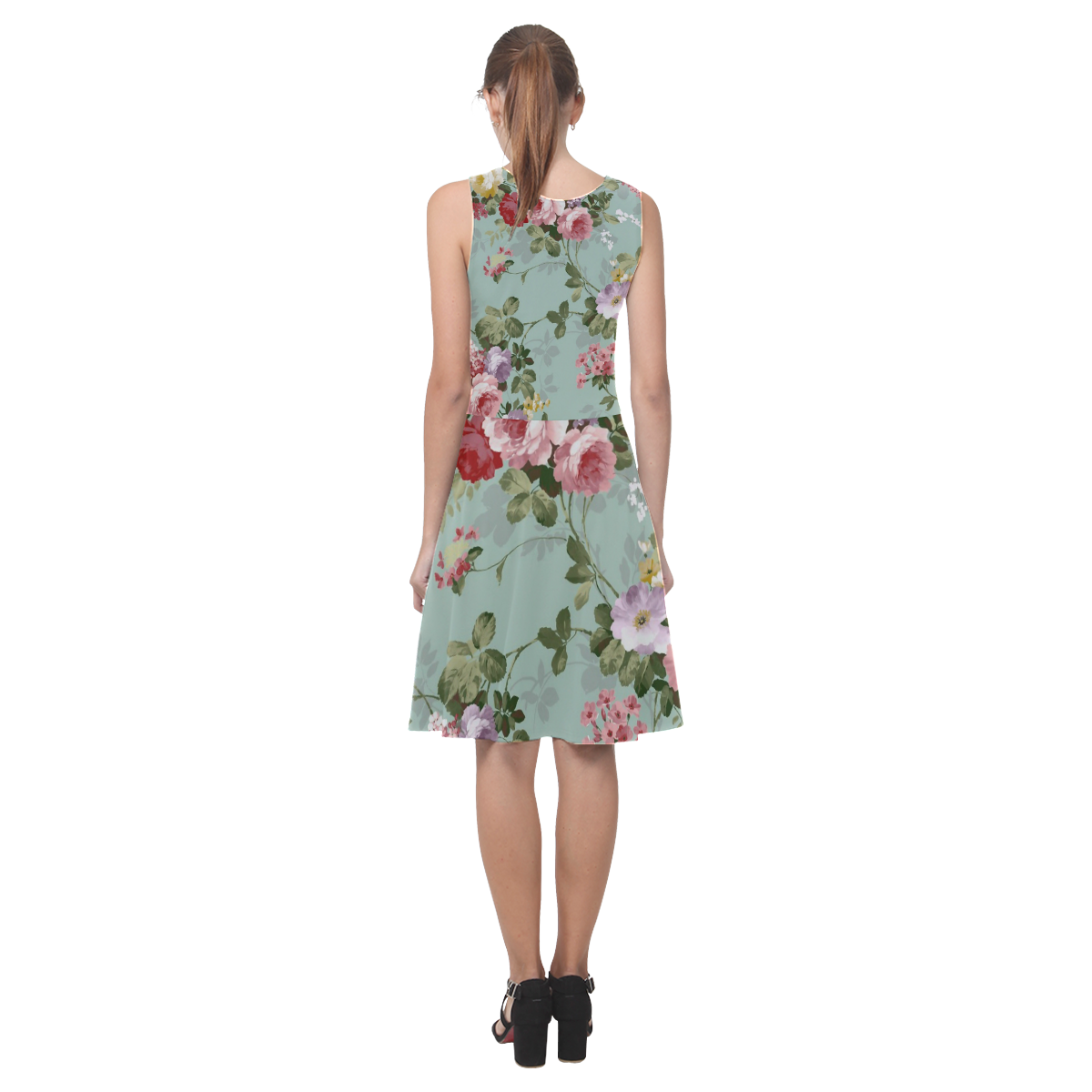 Vintage Beautiful Rose Floral Wallpaper Pattern Atalanta Casual ...