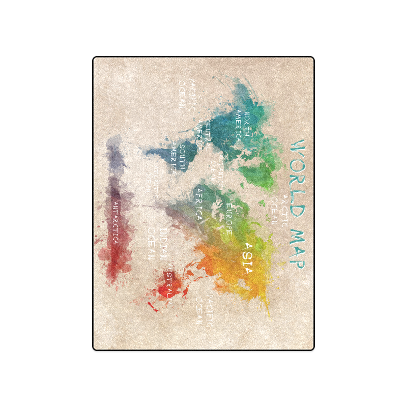 world map Blanket 50"x60" | ID: D758403