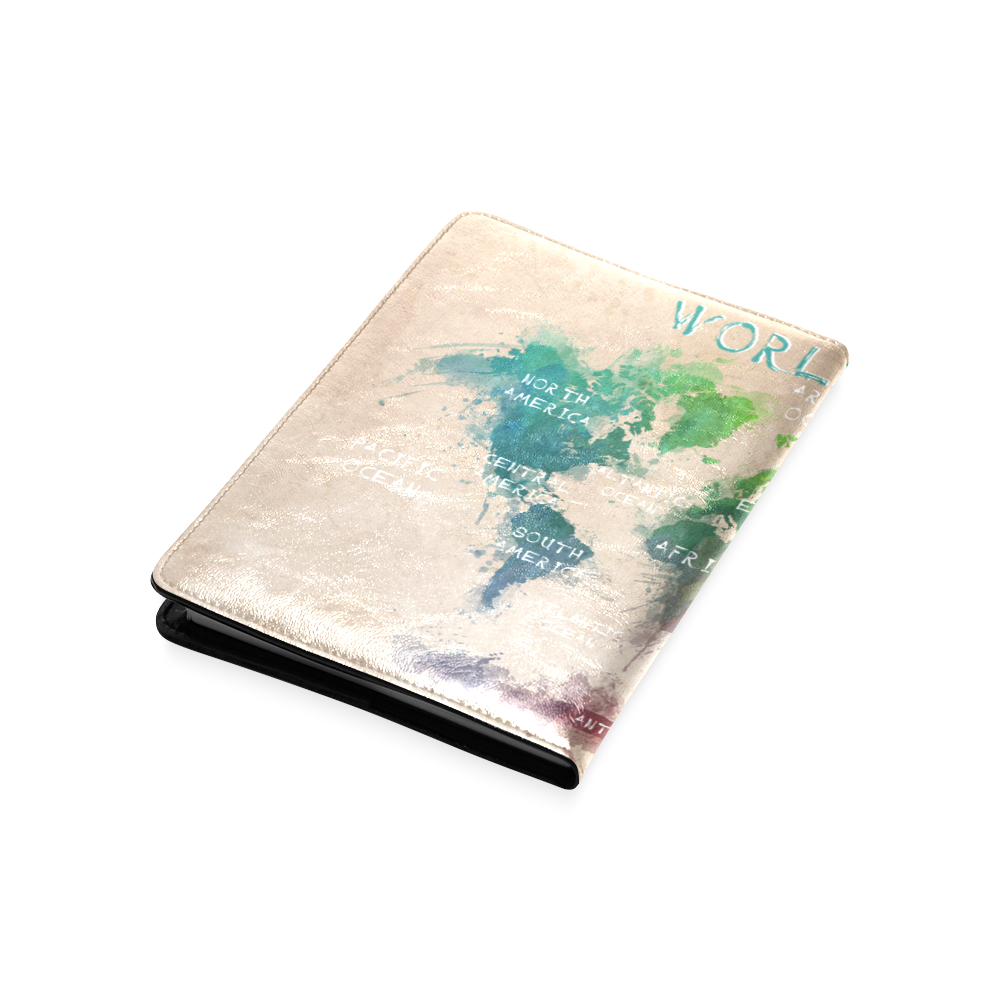 world map Custom NoteBook A5 | ID: D758574