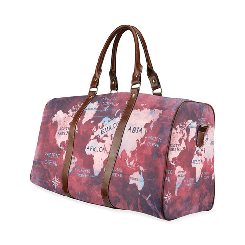 world map Waterproof Travel Bag/Small (Model 1639) | ID: D758166