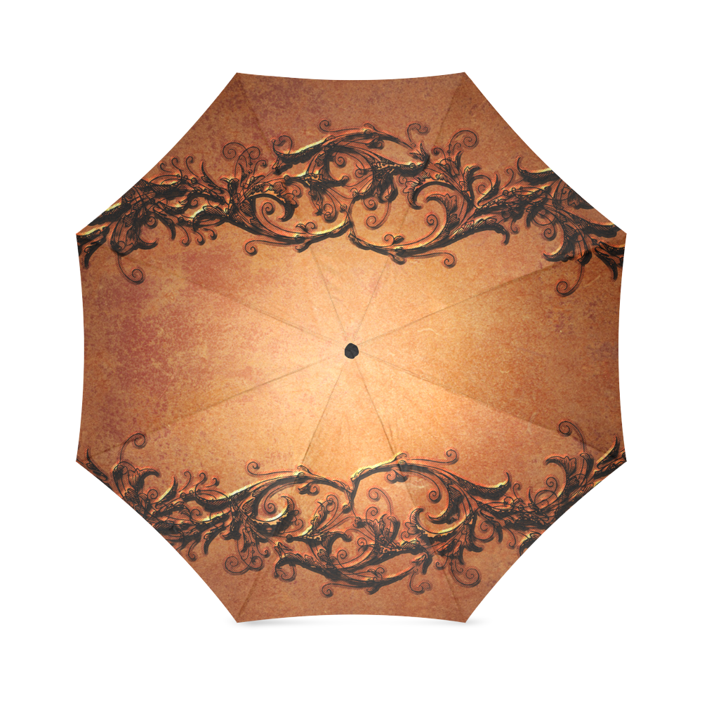 Decorative vintage design and floral elements Foldable Umbrella (Model ...