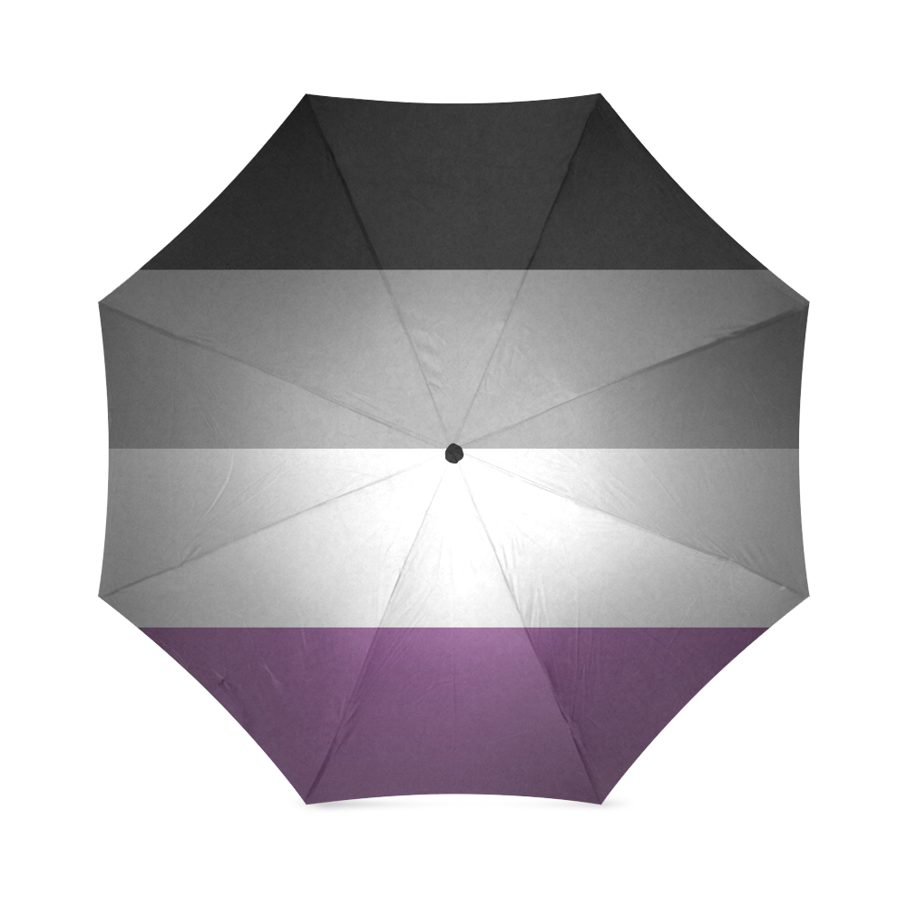Asexual Pride Flag Foldable Umbrella (Model U01) | ID: D792319