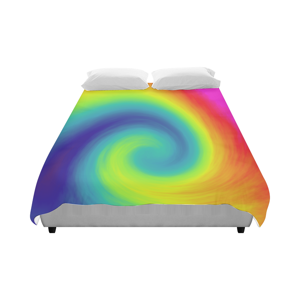 rainbow swirl Duvet Cover 86"x70" ( All-over-print) | ID: D808745