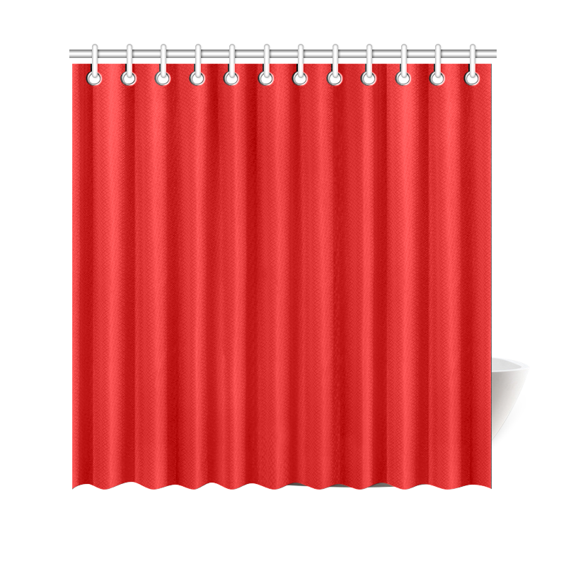 Red Shower Curtain 69"x70" | ID: D818021