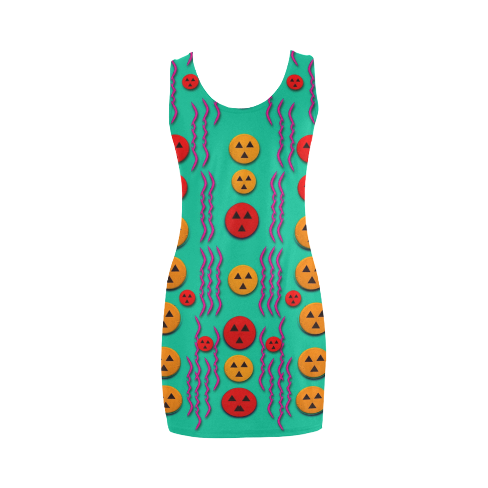 Pumkins dancing in the season pop art Medea Vest Dress (Model D06) | ID ...