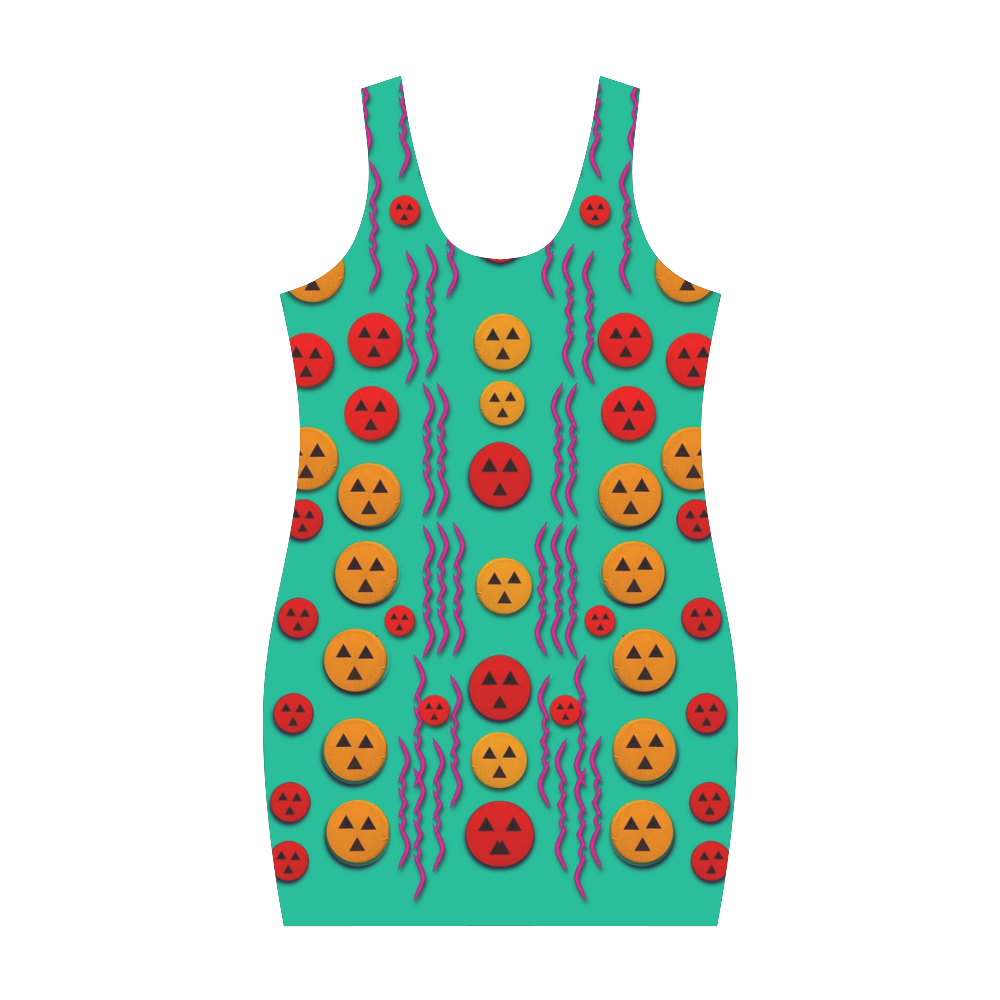 Pumkins dancing in the season pop art Medea Vest Dress (Model D06) | ID ...