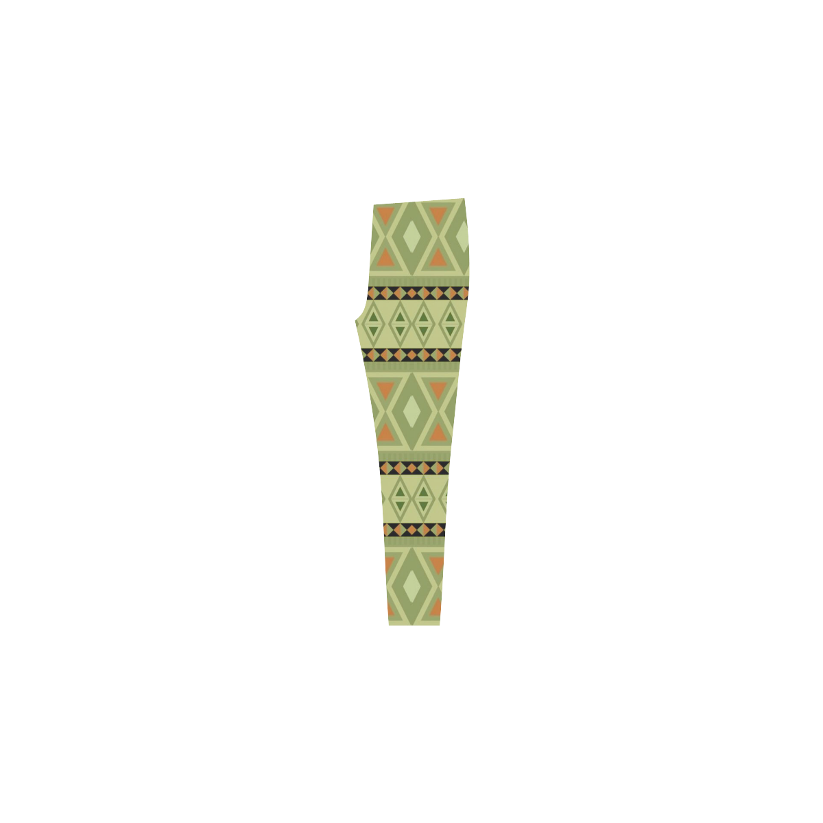 fancy tribal pattern LEO olive Cassandra Women's Leggings (Model L01 ...