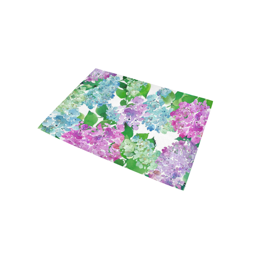 Watercolor Hydrangea Area Rug 5'x3'3'' | ID: D827706