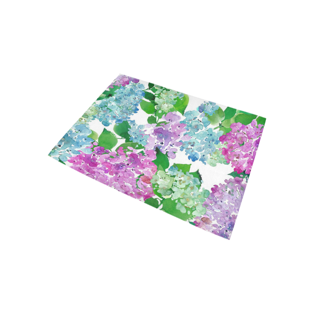 Watercolor Hydrangea Area Rug 5'3''x4' | ID: D827330