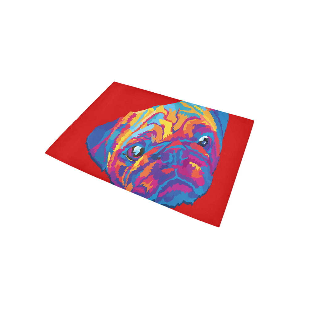 pop art pug Area Rug 5'x3'3'' | ID: D827643