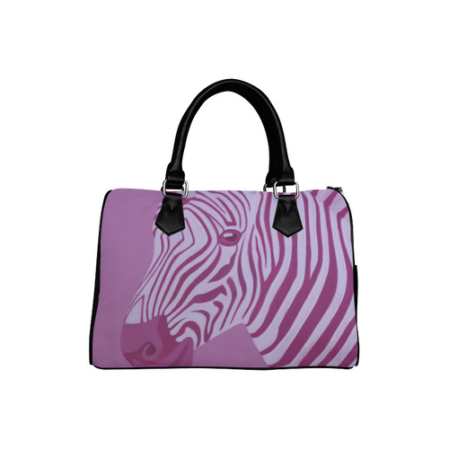 Magenta Zebra Boston Handbag (Model 1621) | ID: D836069