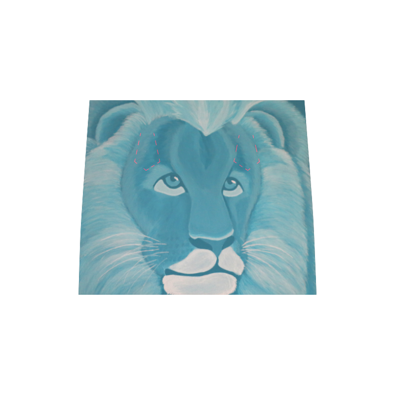 Turquoise Lion Boston Handbag (Model 1621) | ID: D836076
