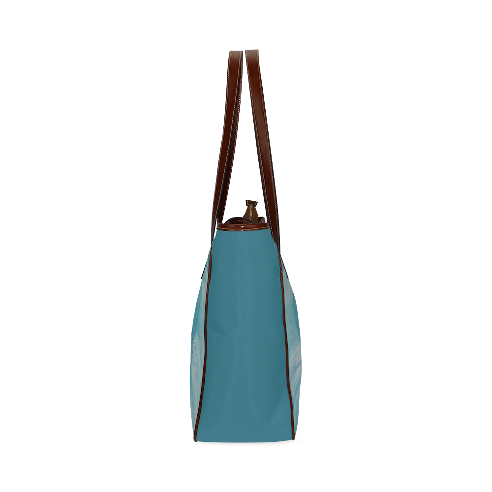 Turquoise Lion Classic Tote Bag (Model 1644) | ID: D841114