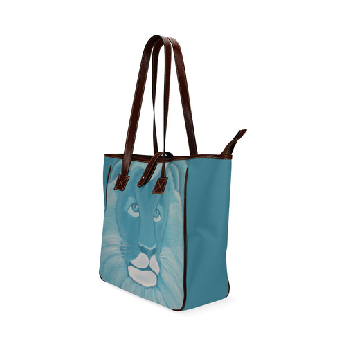 Turquoise Lion Classic Tote Bag (Model 1644) | ID: D841114