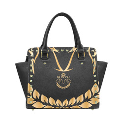 Golden Christmas Tree Rivet Shoulder Handbag (Model 1645) | ID: D852819