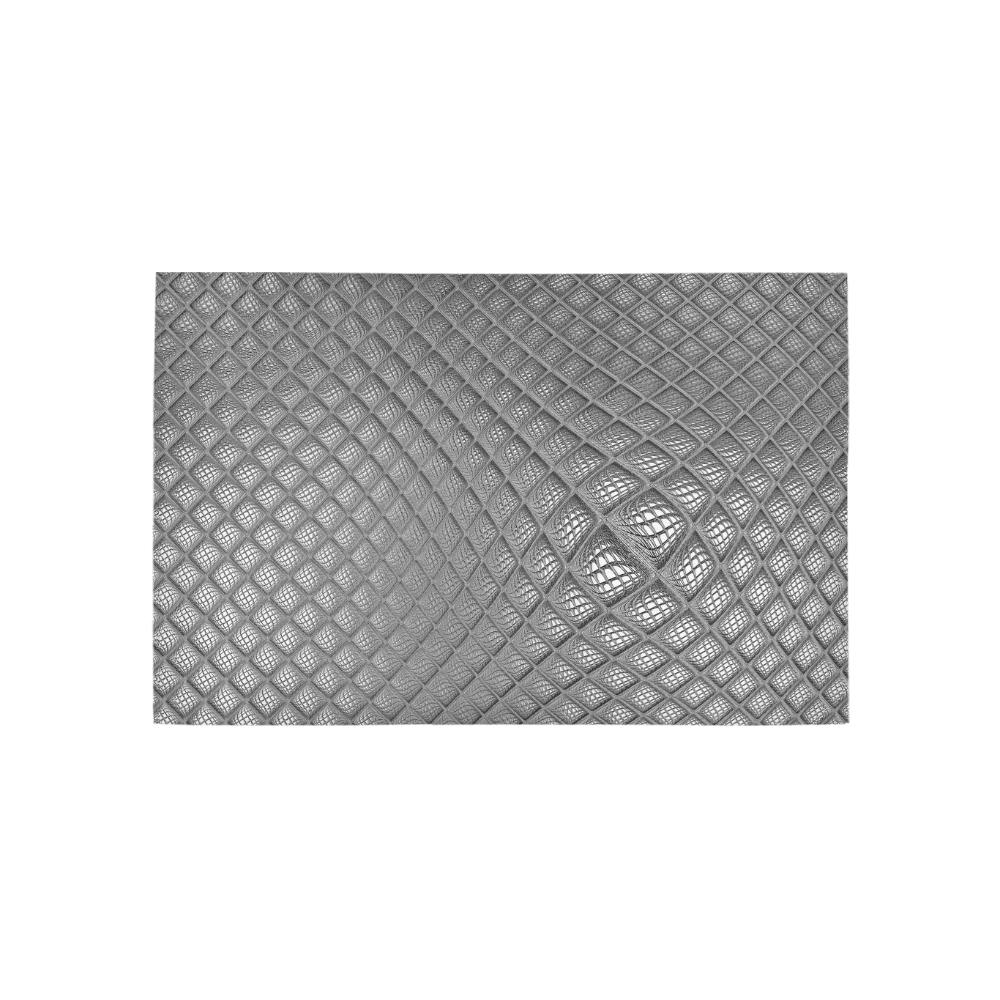Bump Grid Black and White Area Rug 5'x3'3'' | ID: D869016