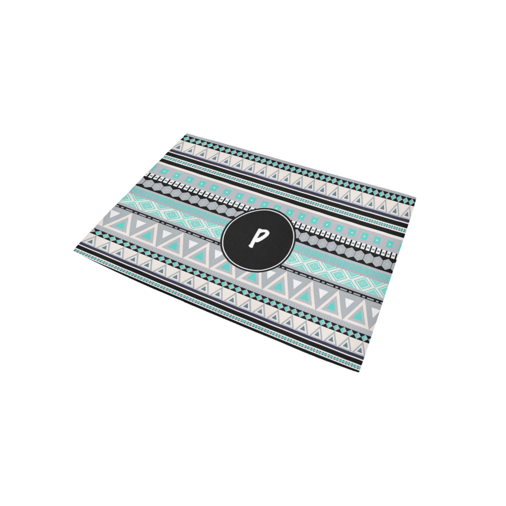 Borders Monogram P Area Rug 5'x3'3'' | ID: D871587