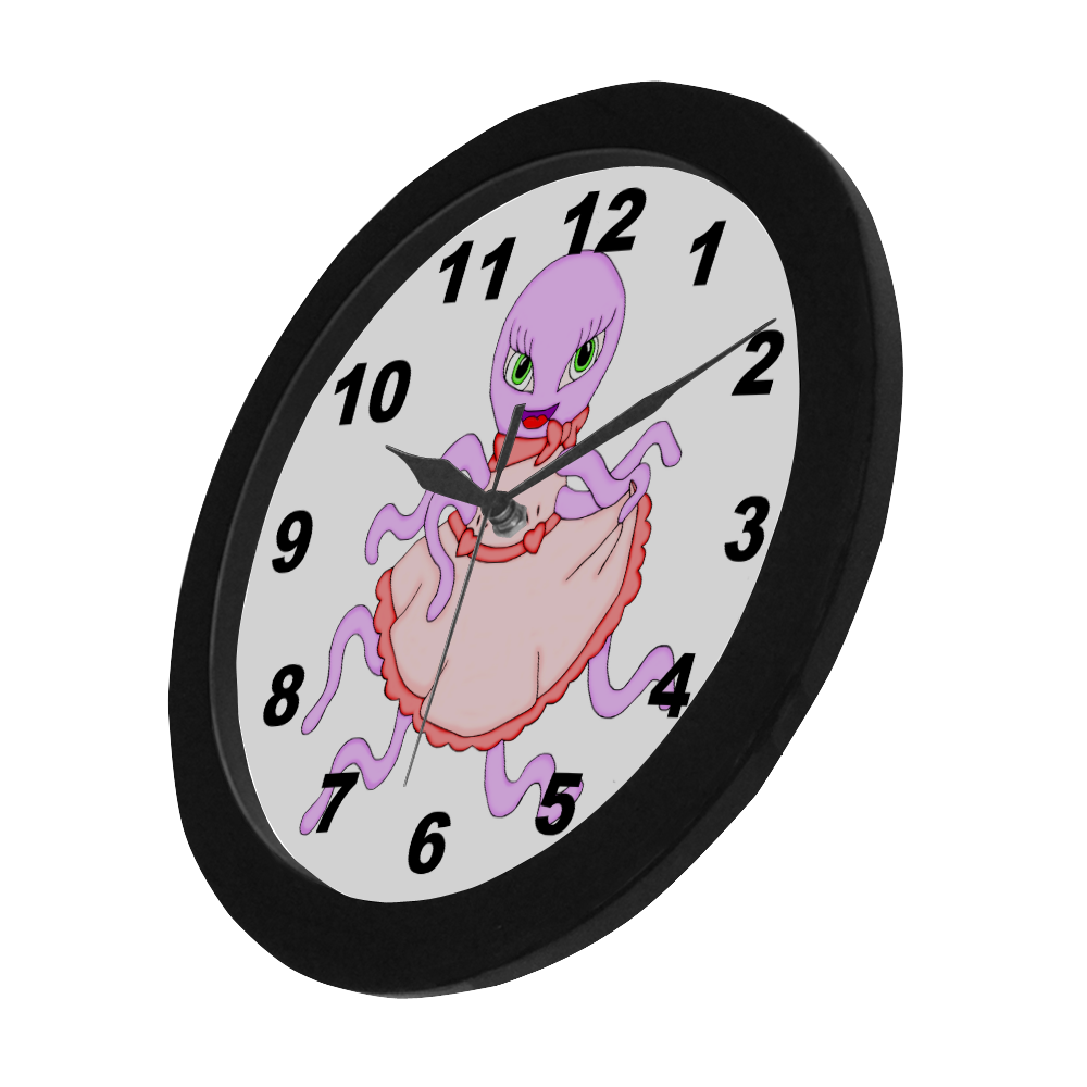 Octavia Octopus Circular Plastic Wall clock | ID: D903846