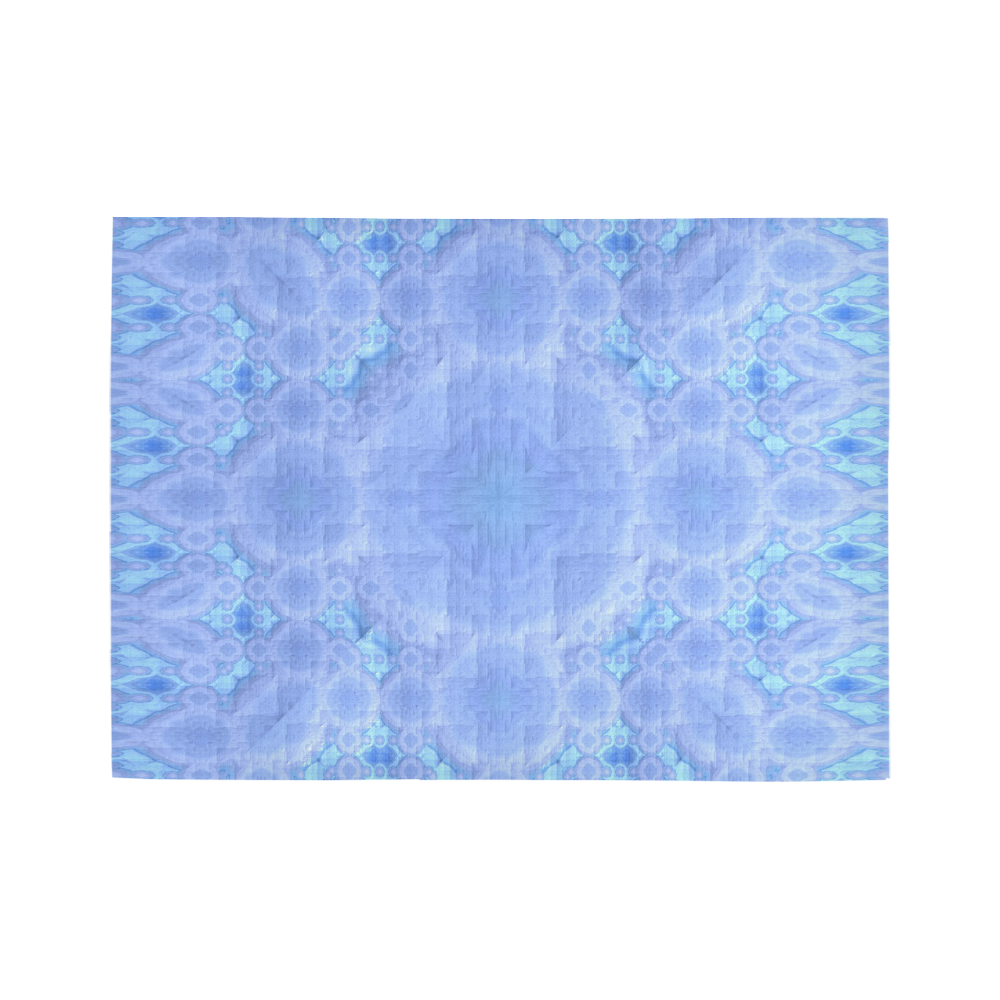 Blue Pastel Mandala Area Rug7'x5' | ID: D904783