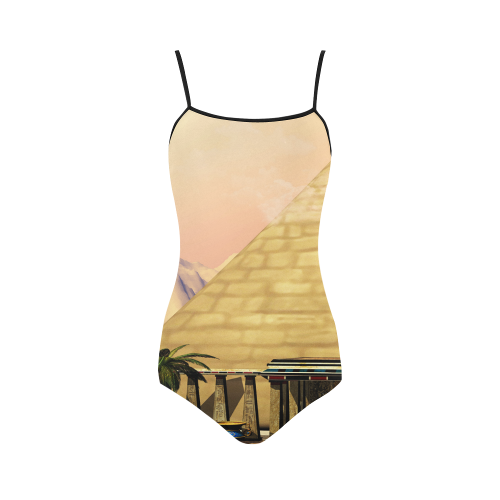 Awesome egyptian temple Strap Swimsuit ( Model S05) | ID: D909740