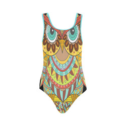 Night Owls Vest One Piece Swimsuit (Model S04) | ID: D423156