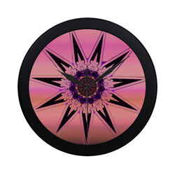 nEON pINK Circular Plastic Wall clock | ID: D923927