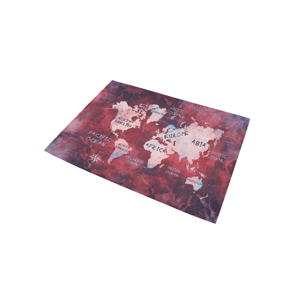 world map Area Rug 5'x3'3'' | ID: D934743