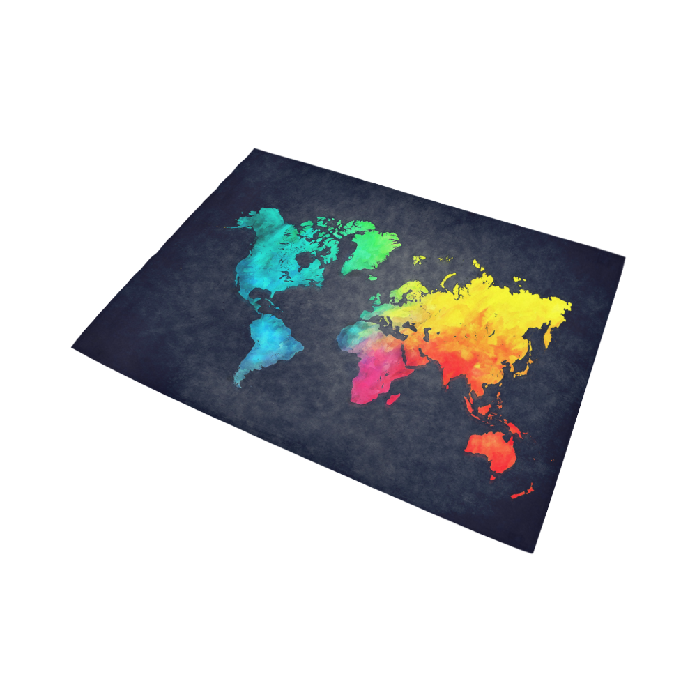 world map Area Rug7'x5' | ID: D935009