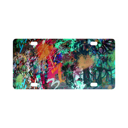 Graffiti Shark Brick Wall Classic License Plate | ID: D1701622
