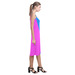 hourglass pink blue Alcestis Slip Dress (Model D05) | ID: D949005