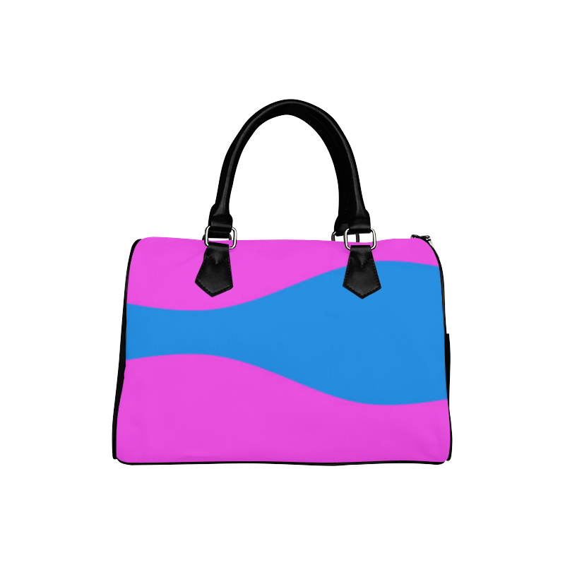 hourglass pink blue Boston Handbag (Model 1621) | ID: D949187