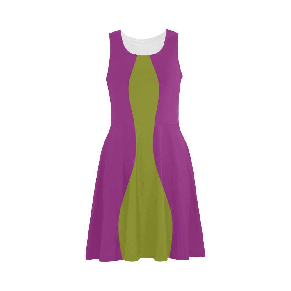 hourglass lavender olive Atalanta Sundress (Model D04) | ID: D949097