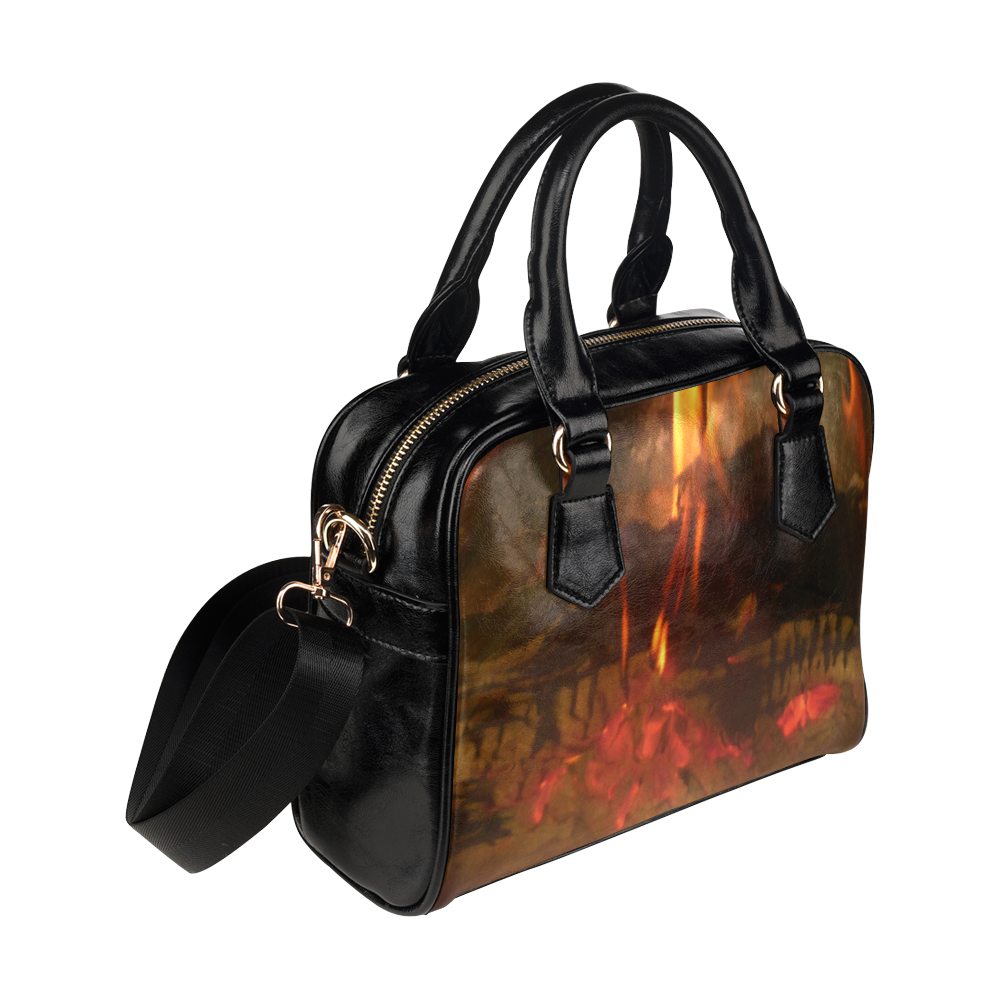 Burning Fire Shoulder Handbag (Model 1634) | ID: D952650