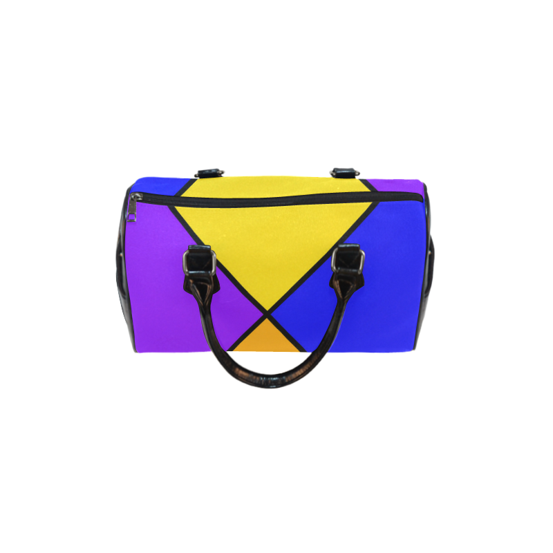 diagonals blue tetrad Boston Handbag (Model 1621) | ID: D953067