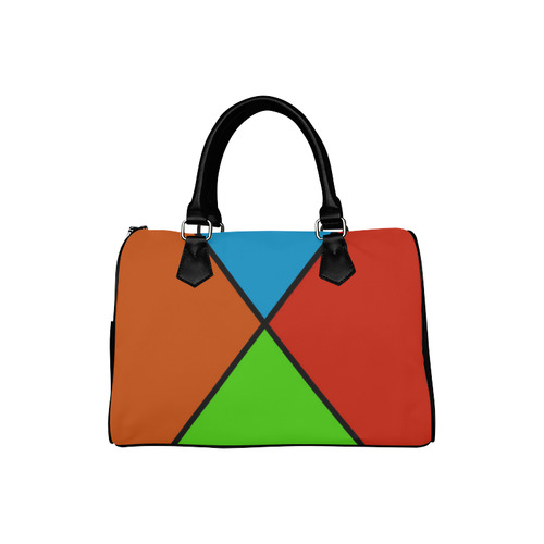 diagonals green tetrad Boston Handbag (Model 1621) | ID: D953063
