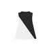 diagonal black white Alcestis Slip Dress (Model D05) | ID: D953367