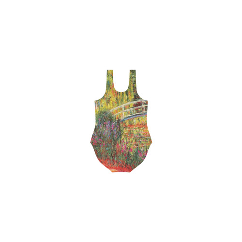 Claude Monet Japanese Bridge Floral Fine Art Vest One Piece Swimsuit ...