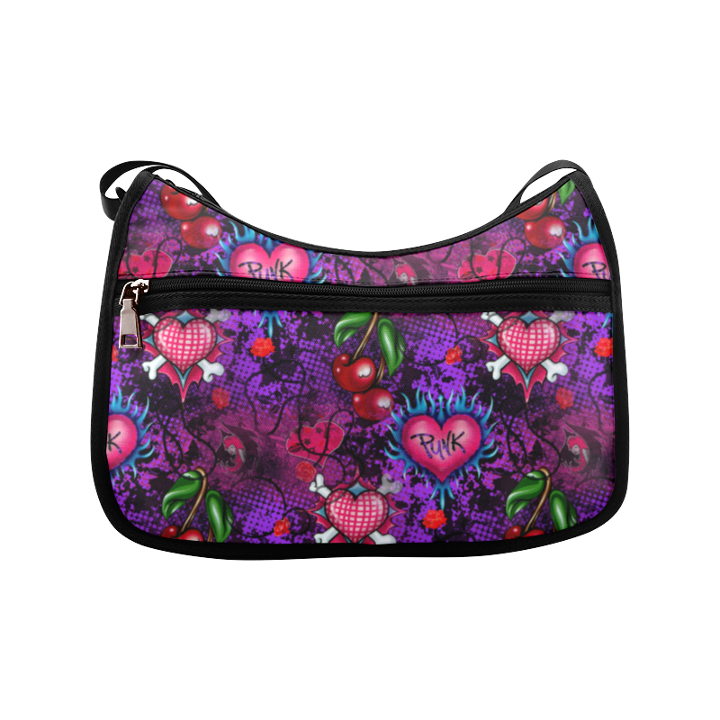 Girls Punk Grunge Pattern Crossbody Bags (Model 1616) | ID: D963552