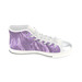 crumpled foil lilac High Top Canvas Women's Shoes/Large Size (Model 017 ...